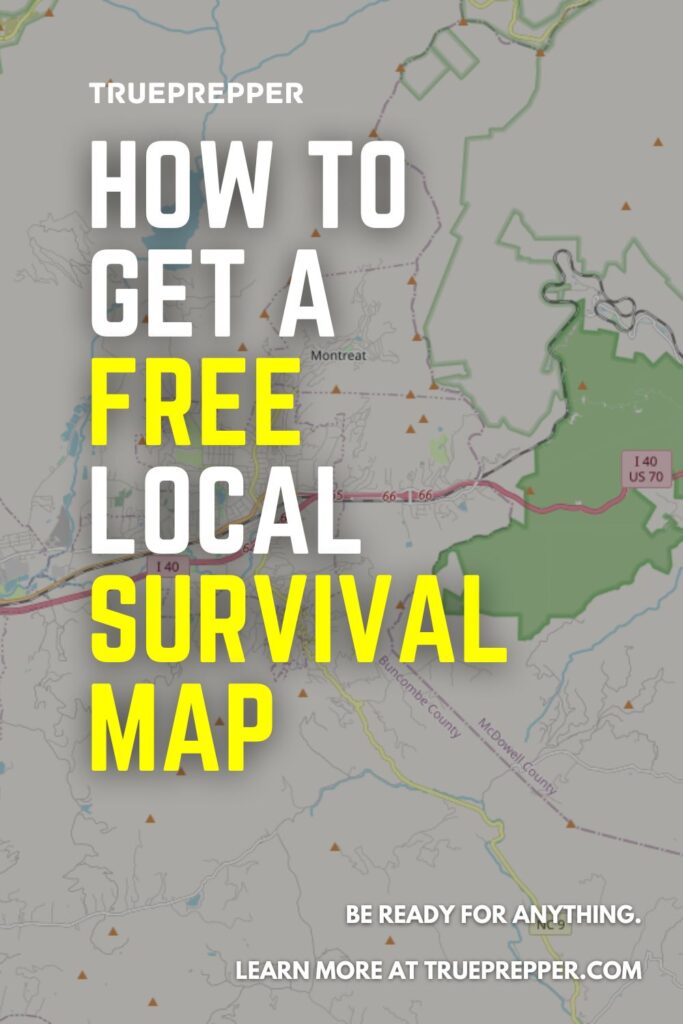 How to Get a Free Survival Map of Your Local Area | TruePrepper