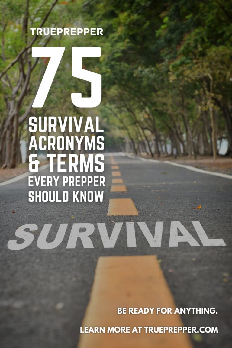 75 Survival Acronyms and Terms Every Prepper Should Know | TruePrepper